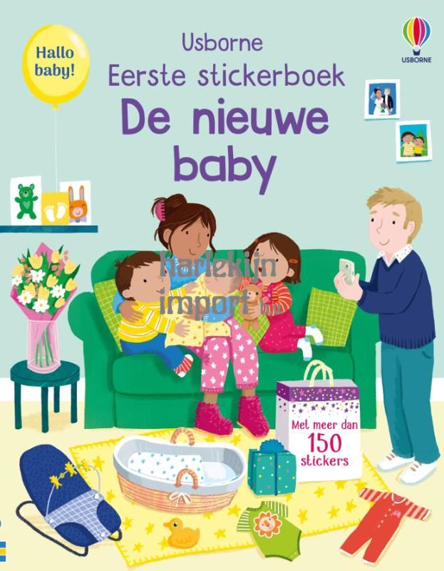 De nieuwe baby. Stickerboek. 3+ - Boeken - Harlekijn Import B.V.