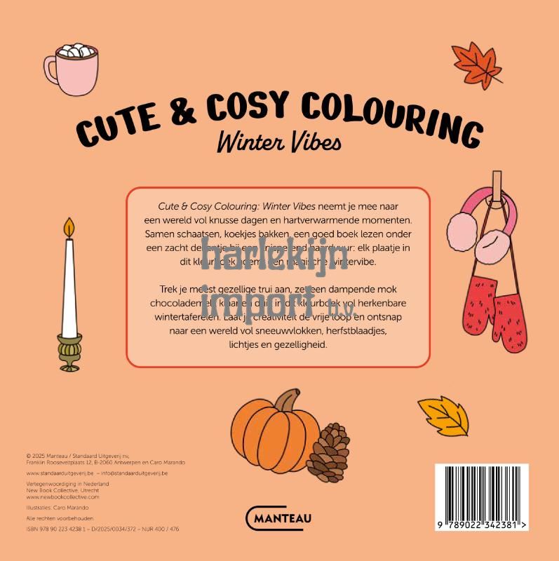 Cute & Cosy Colouring. Winter vibes. - Boeken - Harlekijn Import B.V.